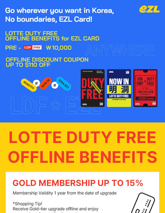 EZL CARD : Kartu prabayar untuk transportasi dan belanja Korea - Klook Indonesia